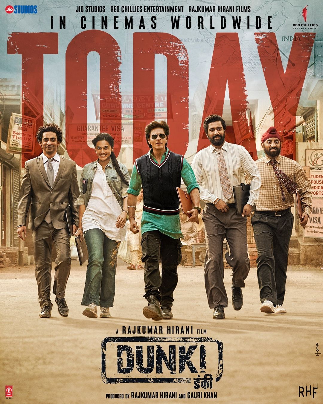 Dunki Fever Takes Over Dubai! Trailer of SRK starrer Dunki illuminates ...